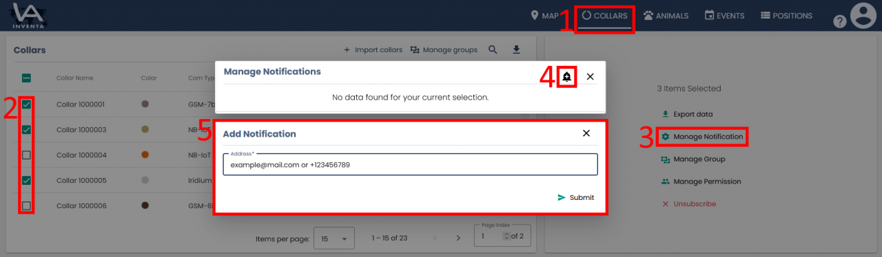 How to setup notifications - Vectronic Aerospace