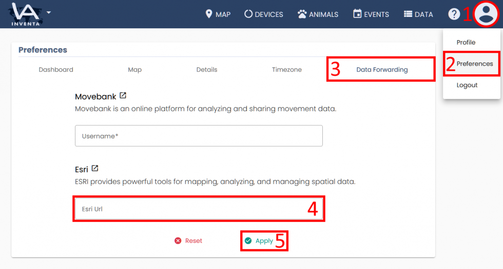 How to forward data to Esri - Vectronic Aerospace